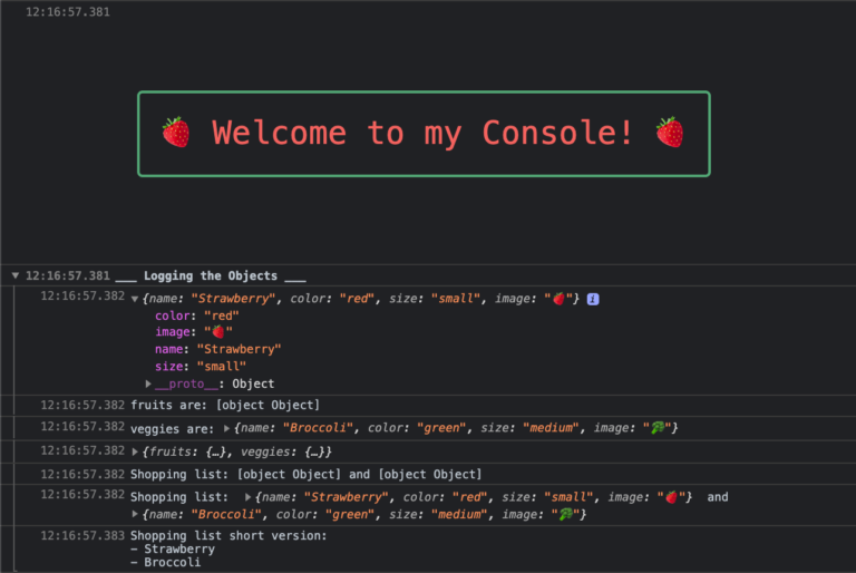 JavaScript console.log: Next Level Debugging - StrawberryCode